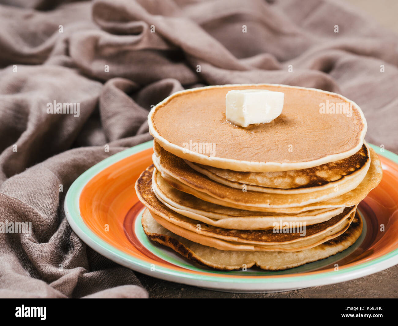 Stack delicious homemade pancakes hi-res stock photography and images ...