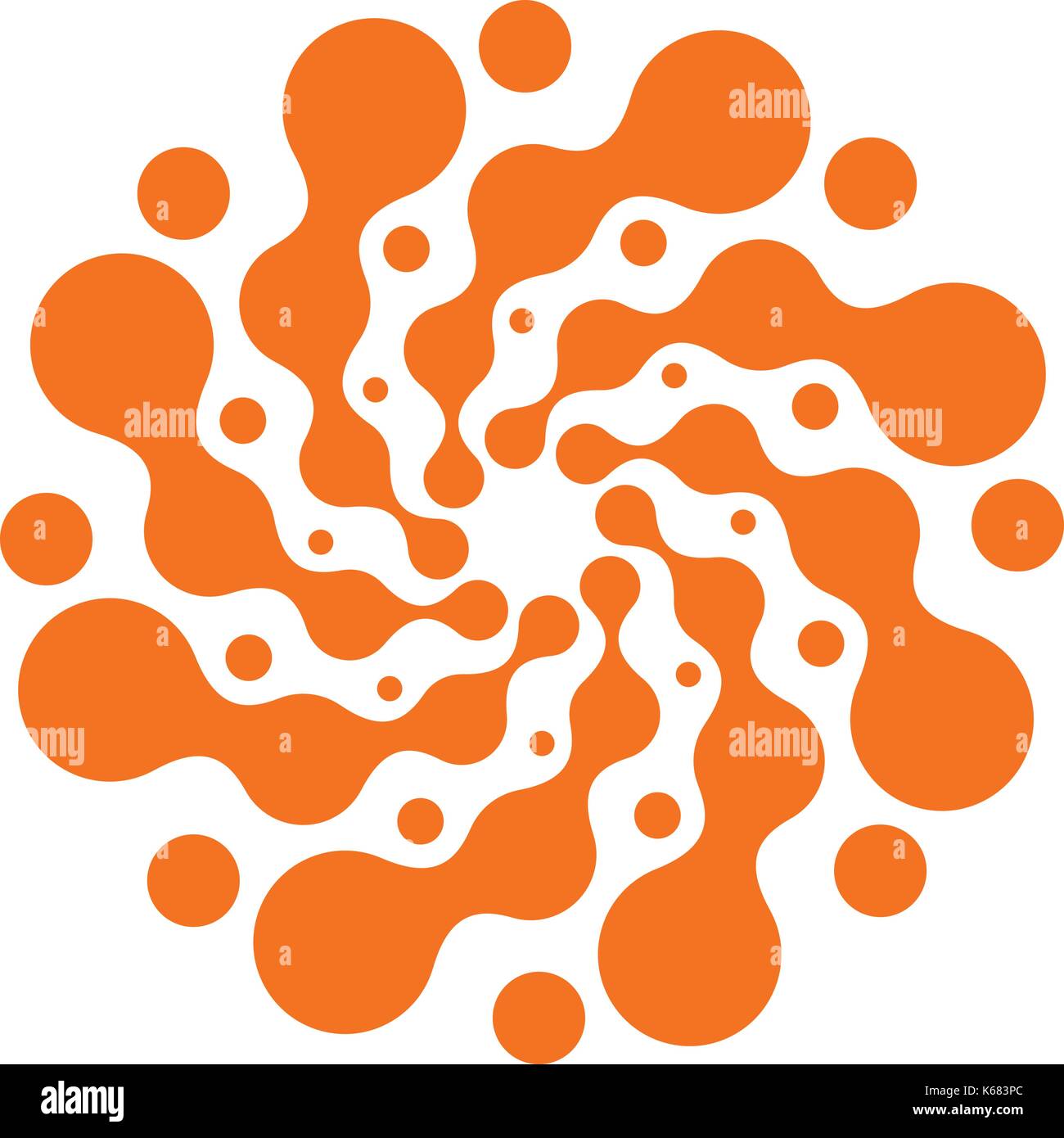 Circles vector logo. New modern isolated abstract sun shape. Round logo ...