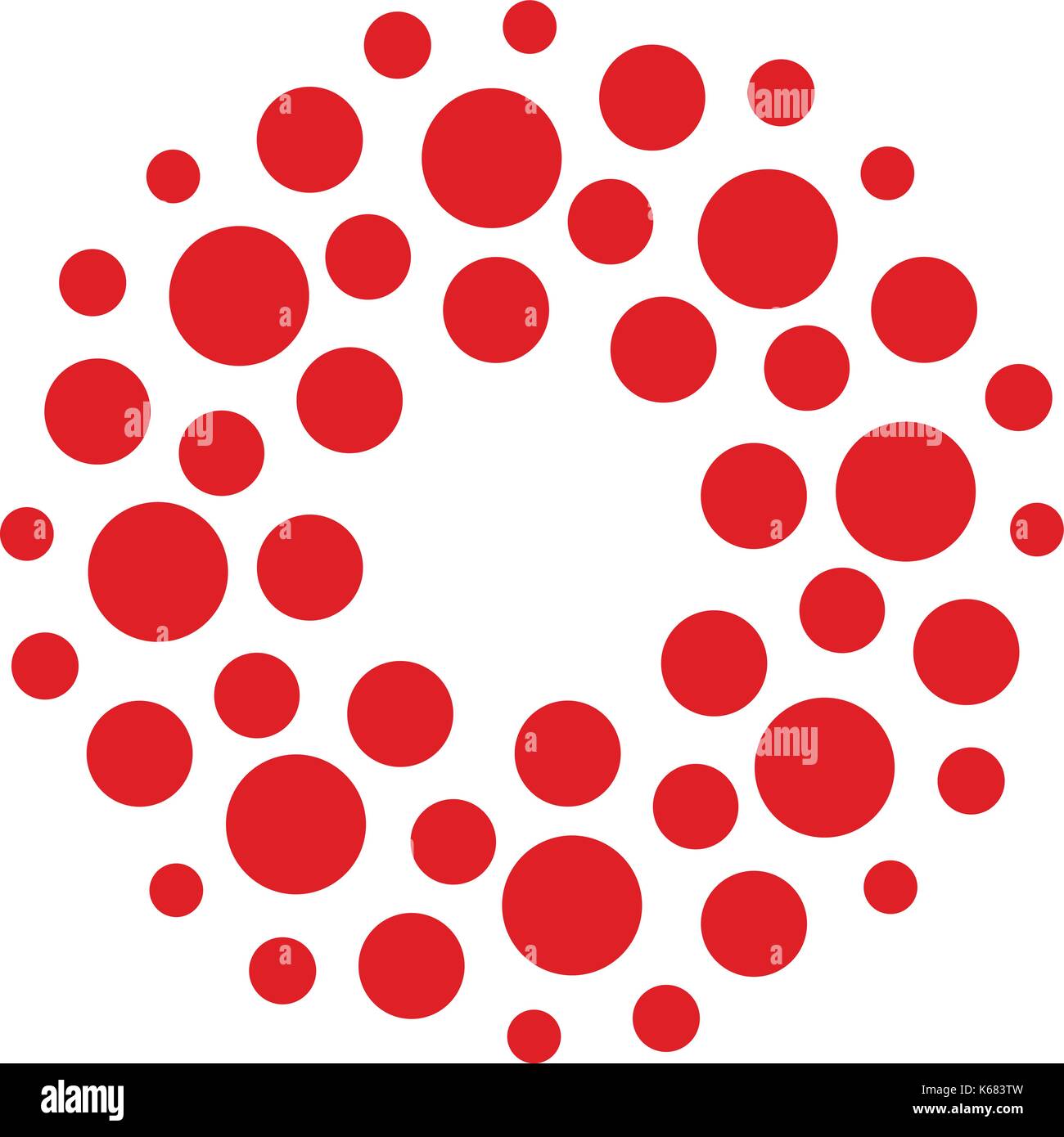 Circles vector logo. New modern isolated abstract sun shape. Round logo ...