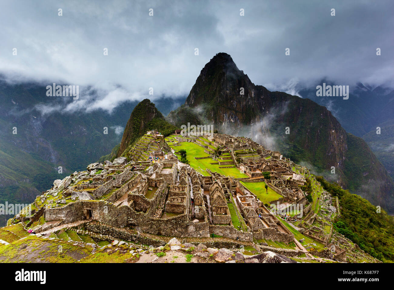 Machu Picchu during the wet season, Peru Stock Photo - Alamy