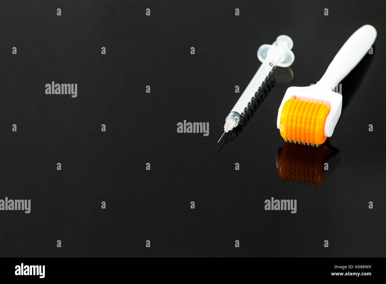 Dermaroller for medical micro needling therapy. Tool also known as ...