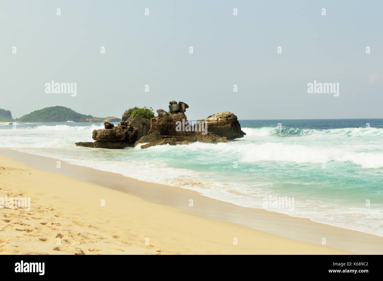 Selok beach, in Malang Indonesia Stock Photo - Alamy