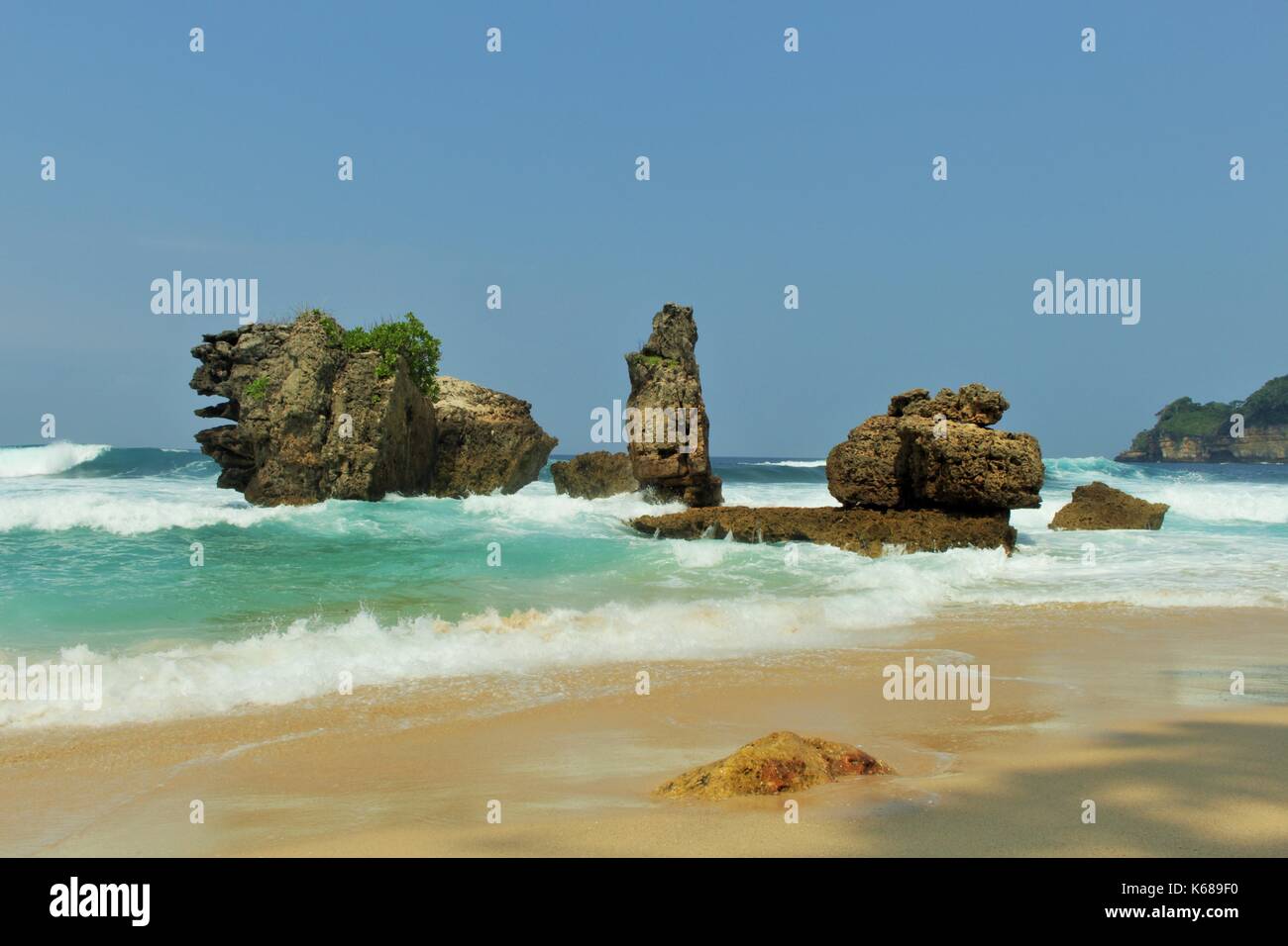 Selok beach, in Malang Indonesia Stock Photo - Alamy