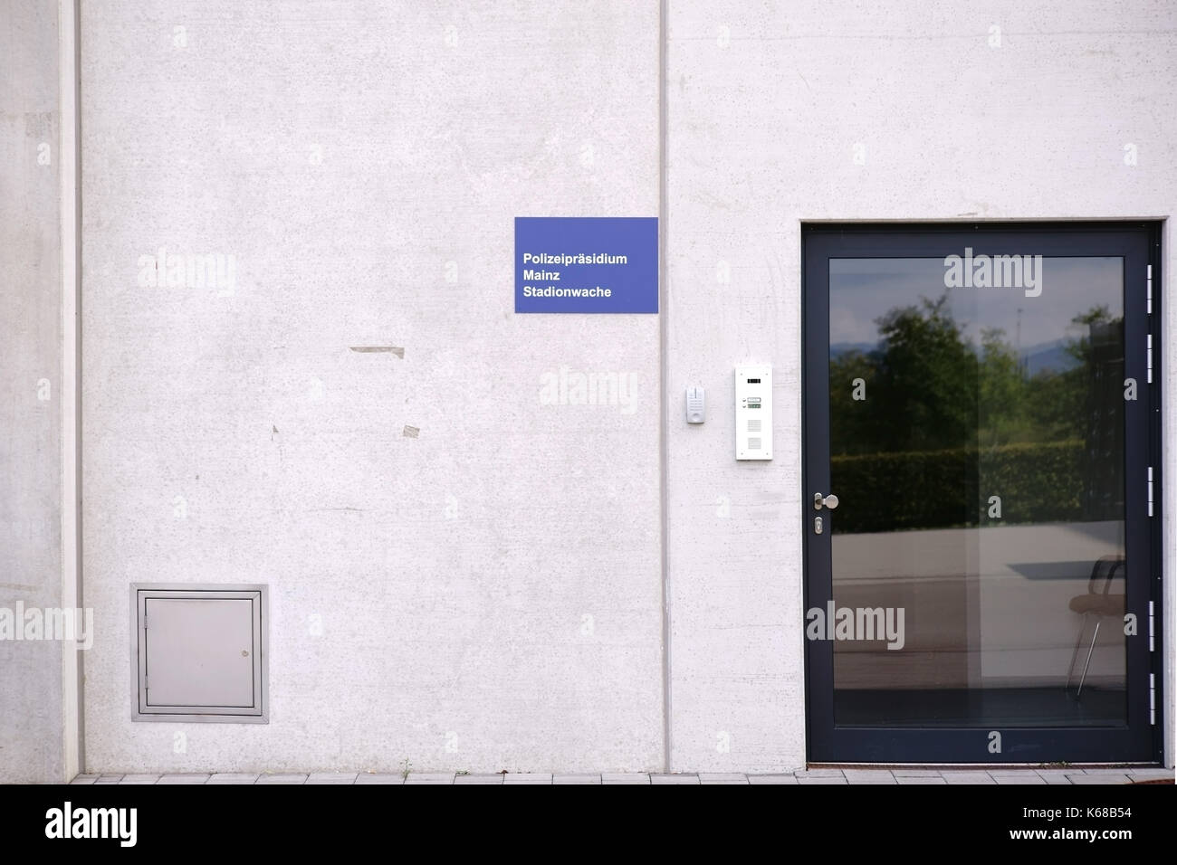 The entrance of the stadium guard of a football stadium by the police ...