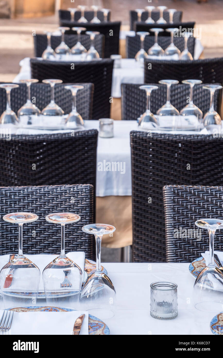 Restaurant Table, concept of tourism Stock Photo - Alamy