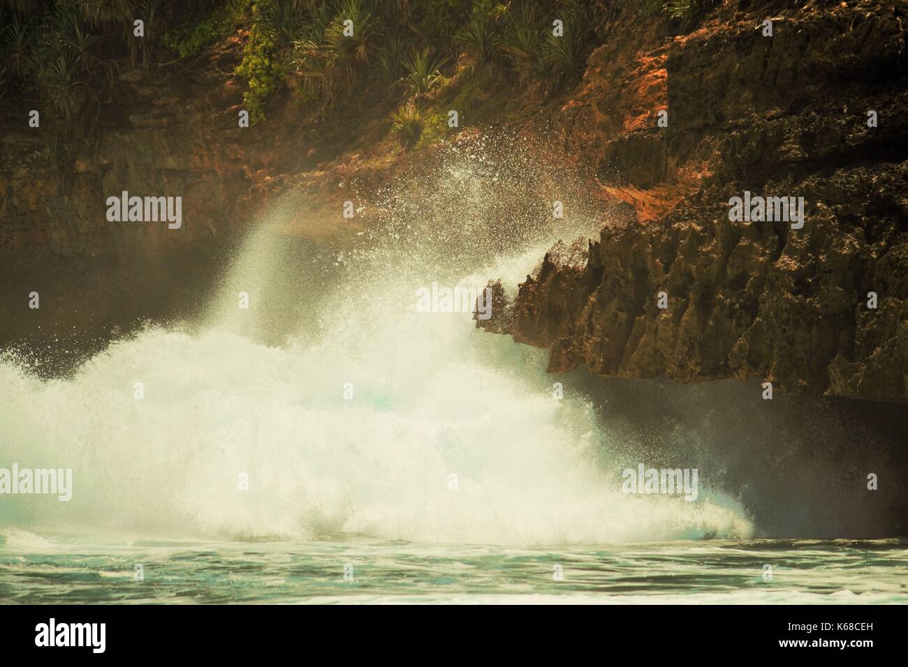 Batu Bengkung beach, in Malang Indonesia Stock Photo - Alamy