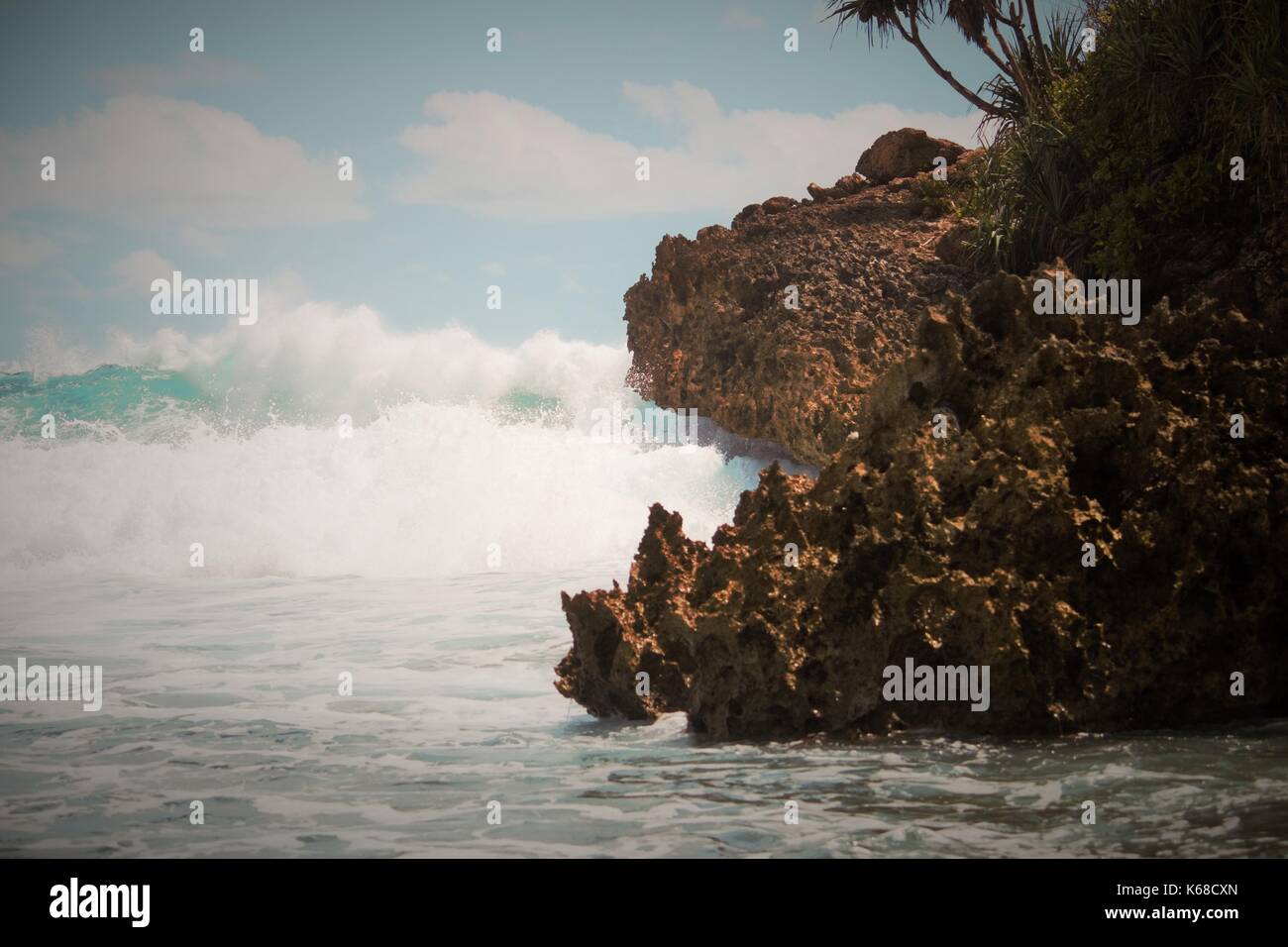 Batu Bengkung beach, in Malang Indonesia Stock Photo - Alamy