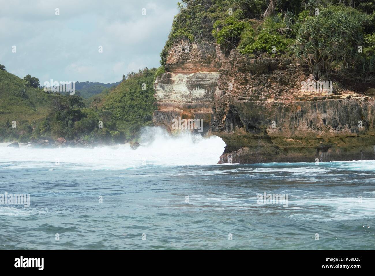 Batu Bengkung beach, in Malang Indonesia Stock Photo - Alamy