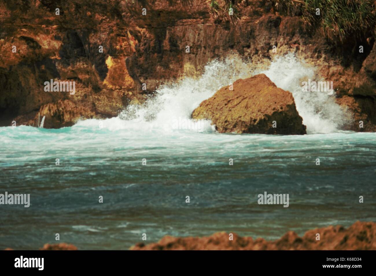 Batu Bengkung beach, in Malang Indonesia Stock Photo - Alamy