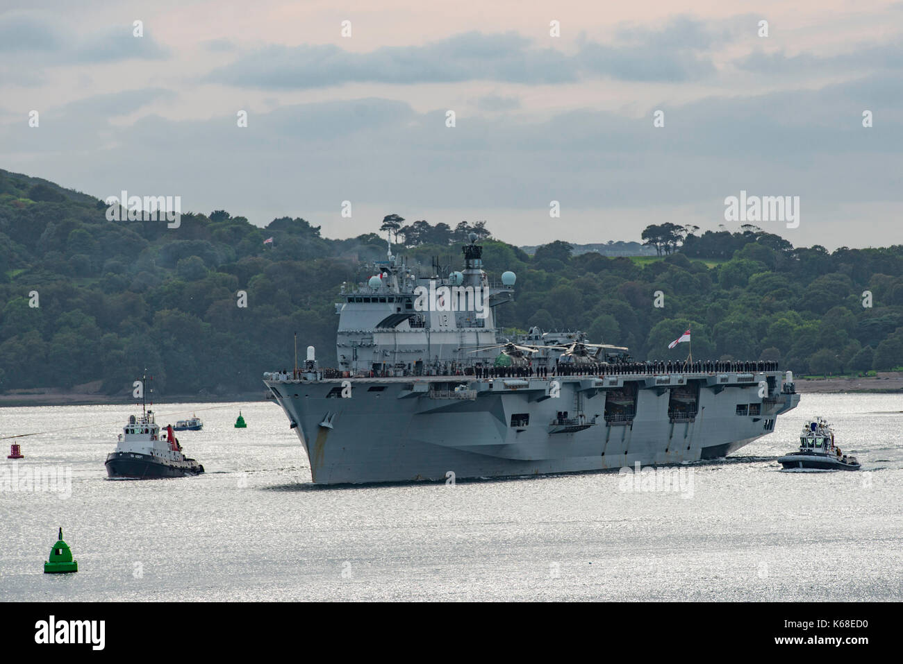 HMS Ocean leaves Plymouth on her last tour of duty to the Mediterranean ...