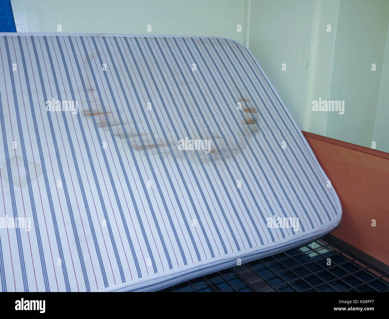 Stained striped nattress Stock Photo - Alamy