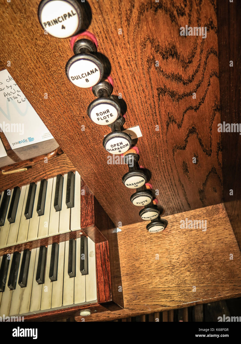 Church organ keyboard Stock Photo - Alamy