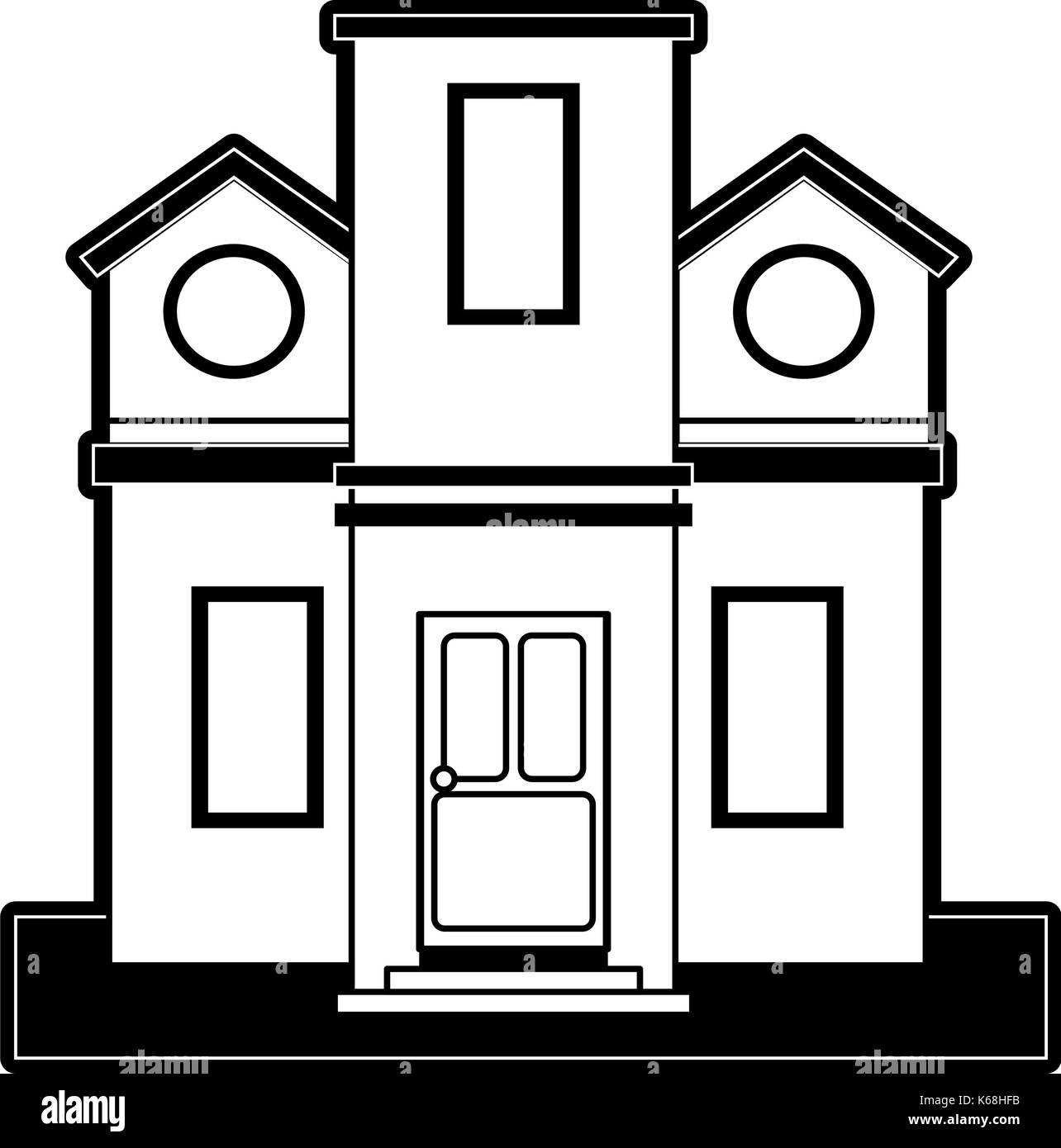 classic family house or home icon image Stock Vector Image & Art - Alamy