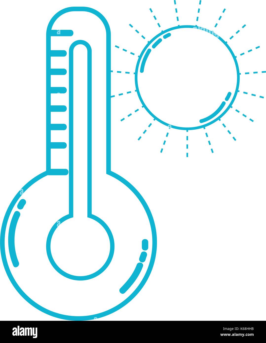 line thermometer measure instrument to know the temperature Stock ...