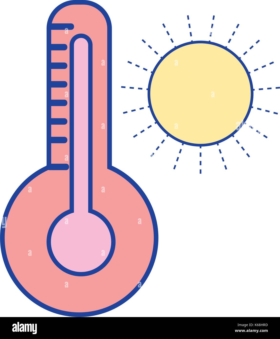 thermometer measure instrument to know the temperature Stock Vector ...