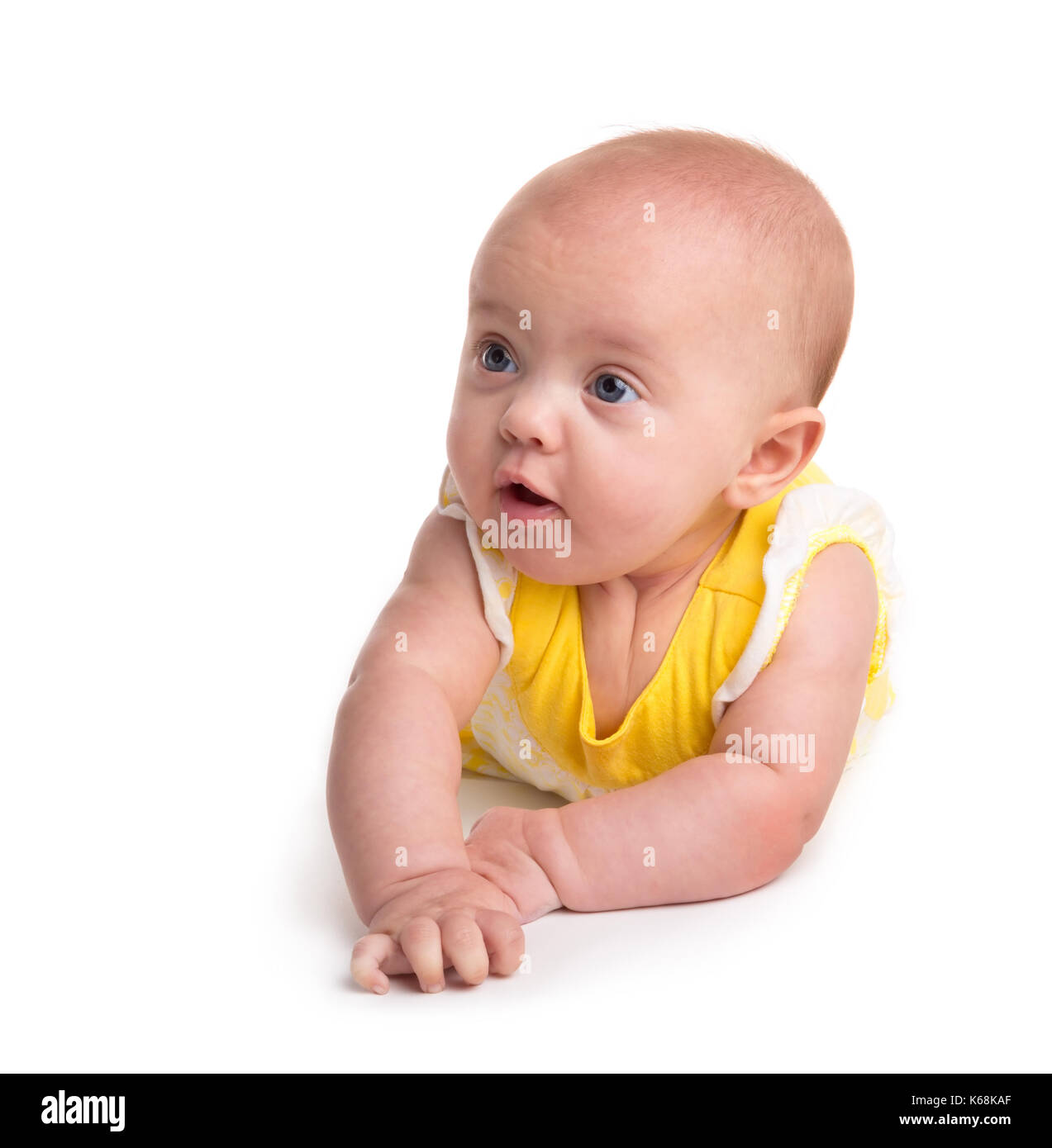 Cute baby isolated on white background Stock Photo - Alamy