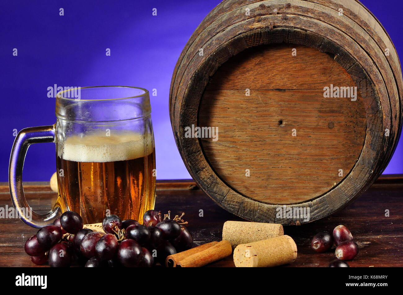 Wine & beer concept Stock Photo - Alamy