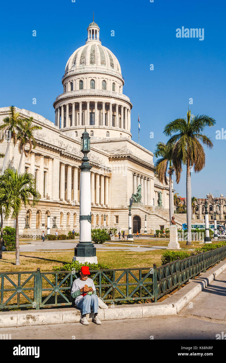 Dome and cupola of the National Capitol Building, an iconic landmark in ...
