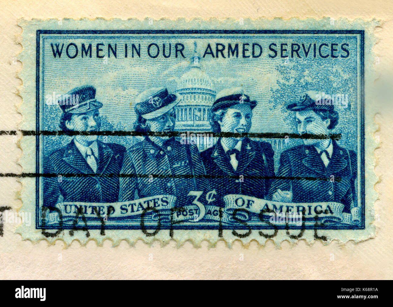 1952 U.S. Postage Stamp commemorating women in the United States armed ...
