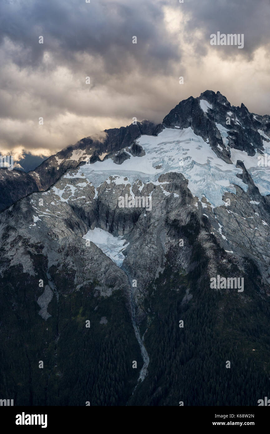 Aerial landscape view of Mount Tantalus. Picture taken near Squamish ...