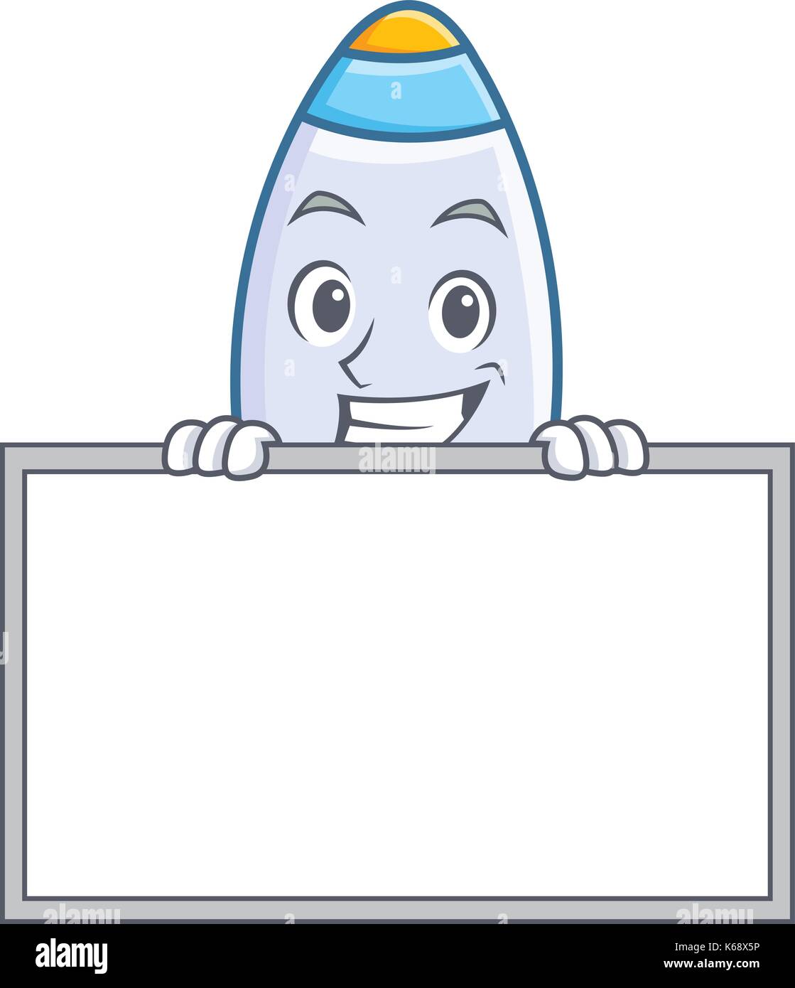 Grinning board cute rocket character cartoon Stock Vector Image & Art ...