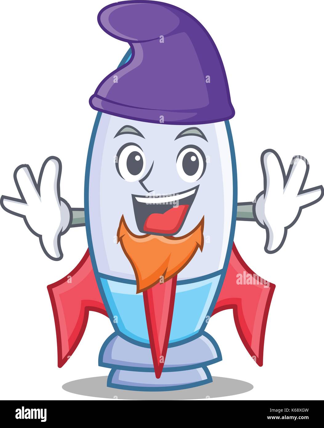 Elf cute rocket character cartoon Stock Vector Image & Art - Alamy