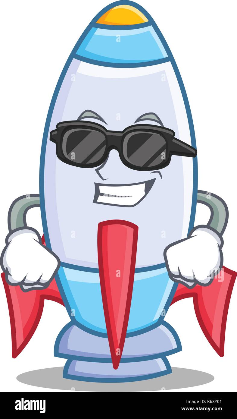 Super cool cute rocket character cartoon Stock Vector Image & Art - Alamy