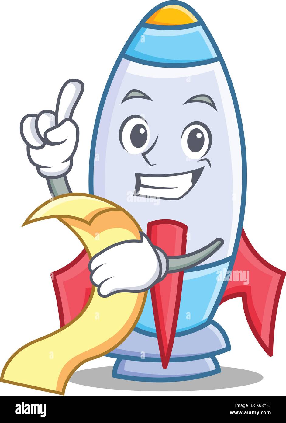 With menu cute rocket character cartoon Stock Vector Image & Art - Alamy