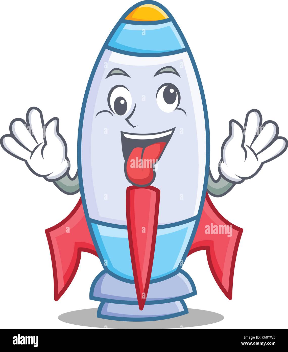 Crazy cute rocket character cartoon Stock Vector Image & Art - Alamy