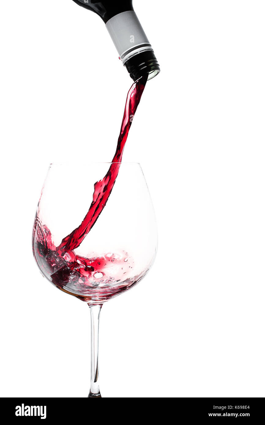 wine pouring into glass Stock Photo - Alamy