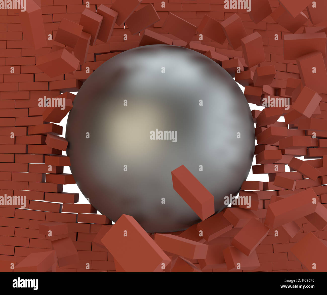 Collapsing brick wall close up hi-res stock photography and images - Alamy