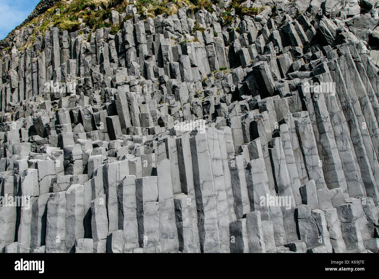 Famous basalt column at Vik beach in Iceland Stock Photo - Alamy