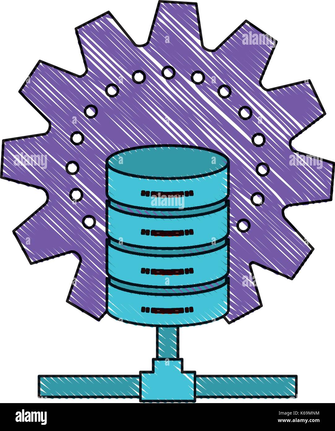 Data base center icon hi-res stock photography and images - Alamy