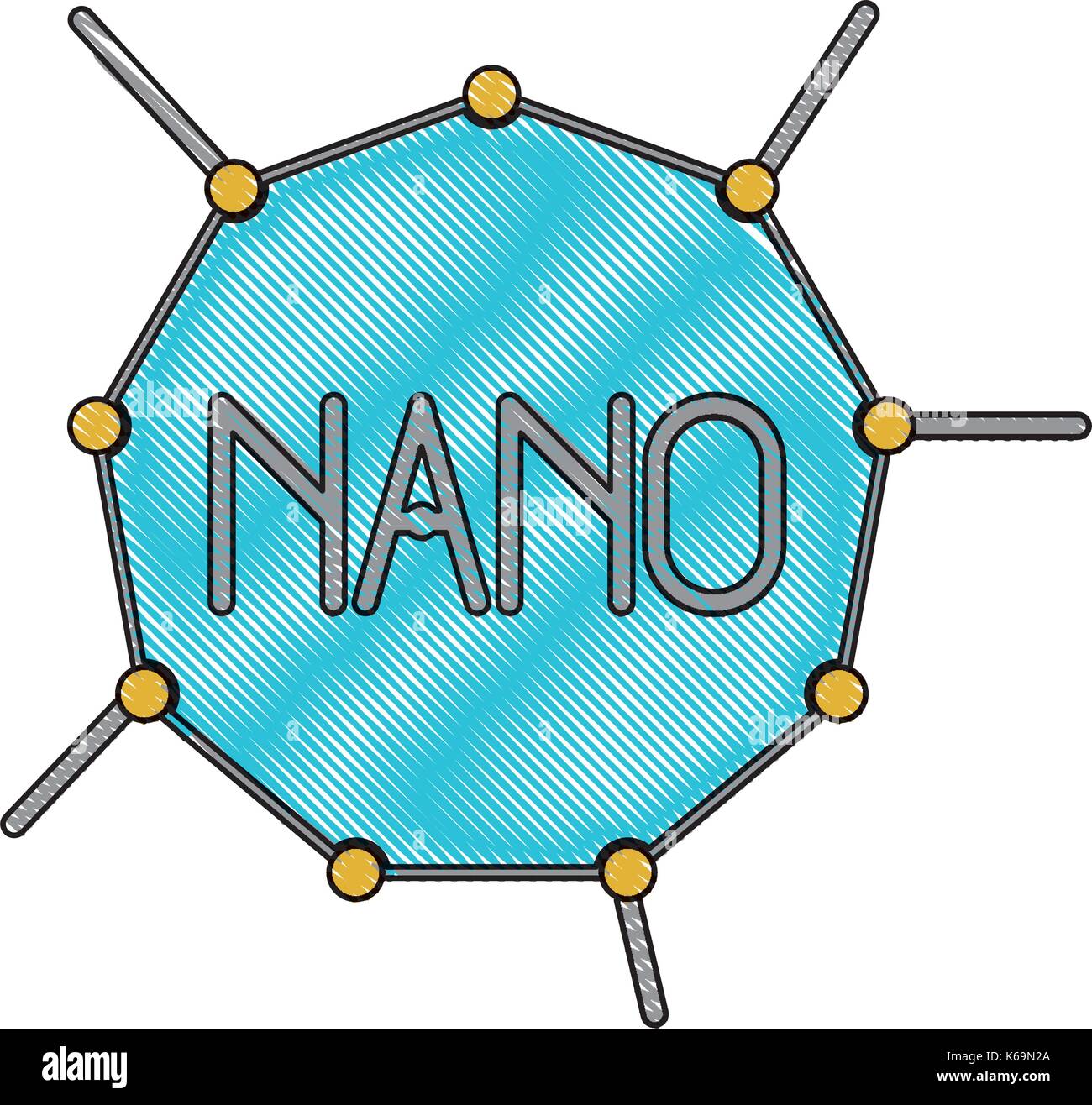 Nanotechnology particle 3d structure Stock Vector Images - Alamy