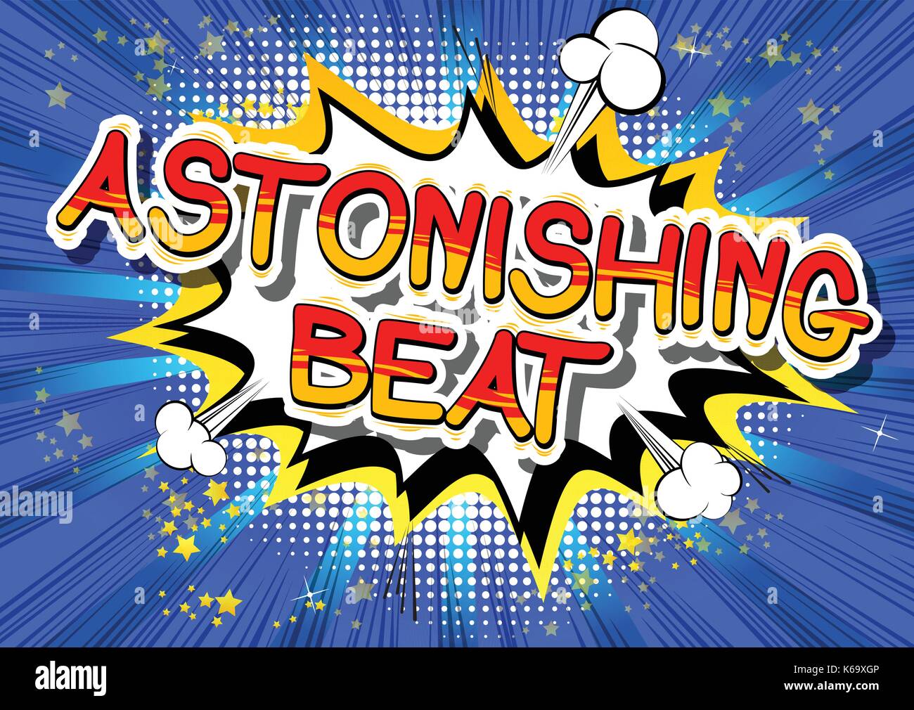 Astonishing Beat - Comic book word on abstract background Stock Vector ...