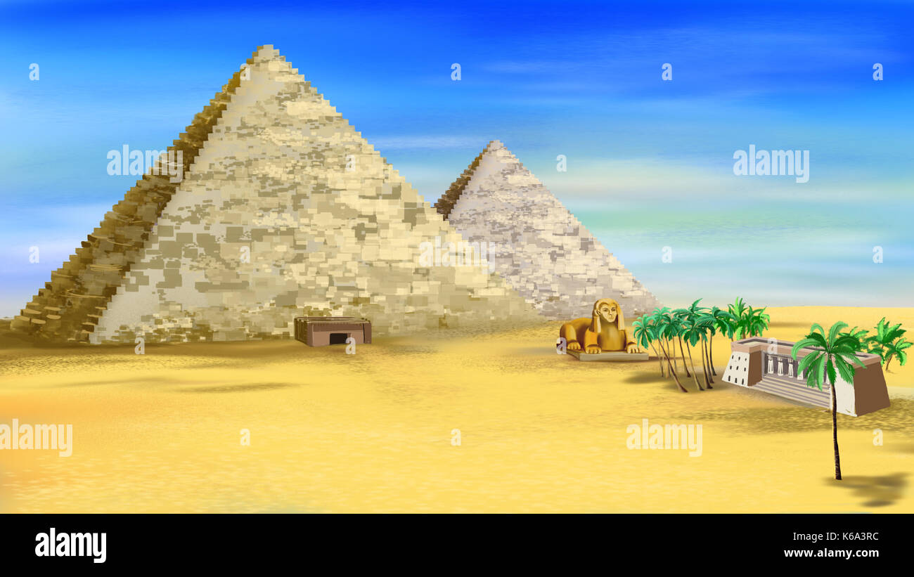 Pyramids Of Egypt Cartoons