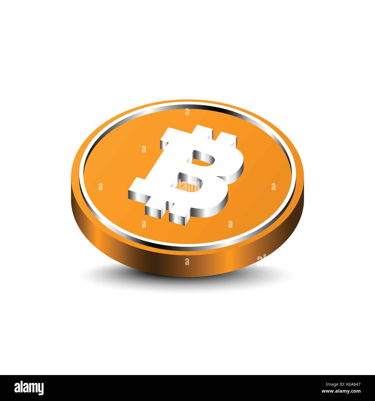 Vector of 3D Bitcoin . Isolated Stock Vector Image & Art - Alamy