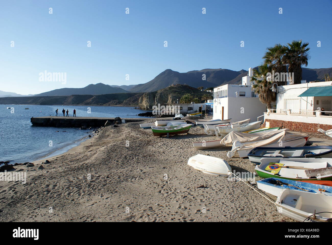 La Isleta del Moro, fishing village, Cabo de Gata, Almeria province ...