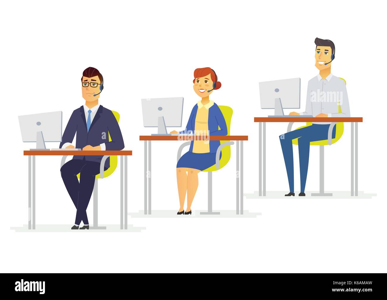 Animated People Working