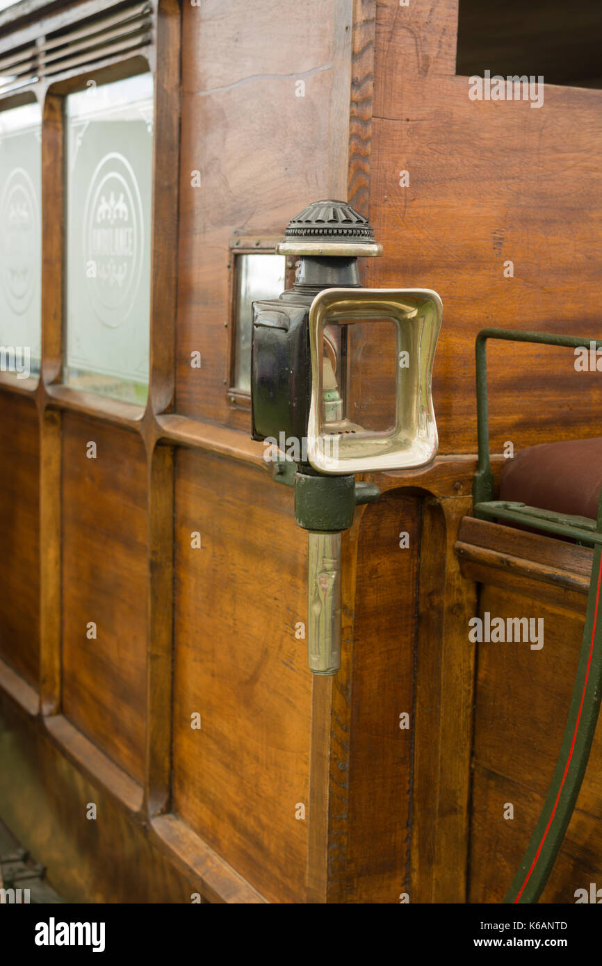 An old coach lamp on a coach Stock Photo - Alamy