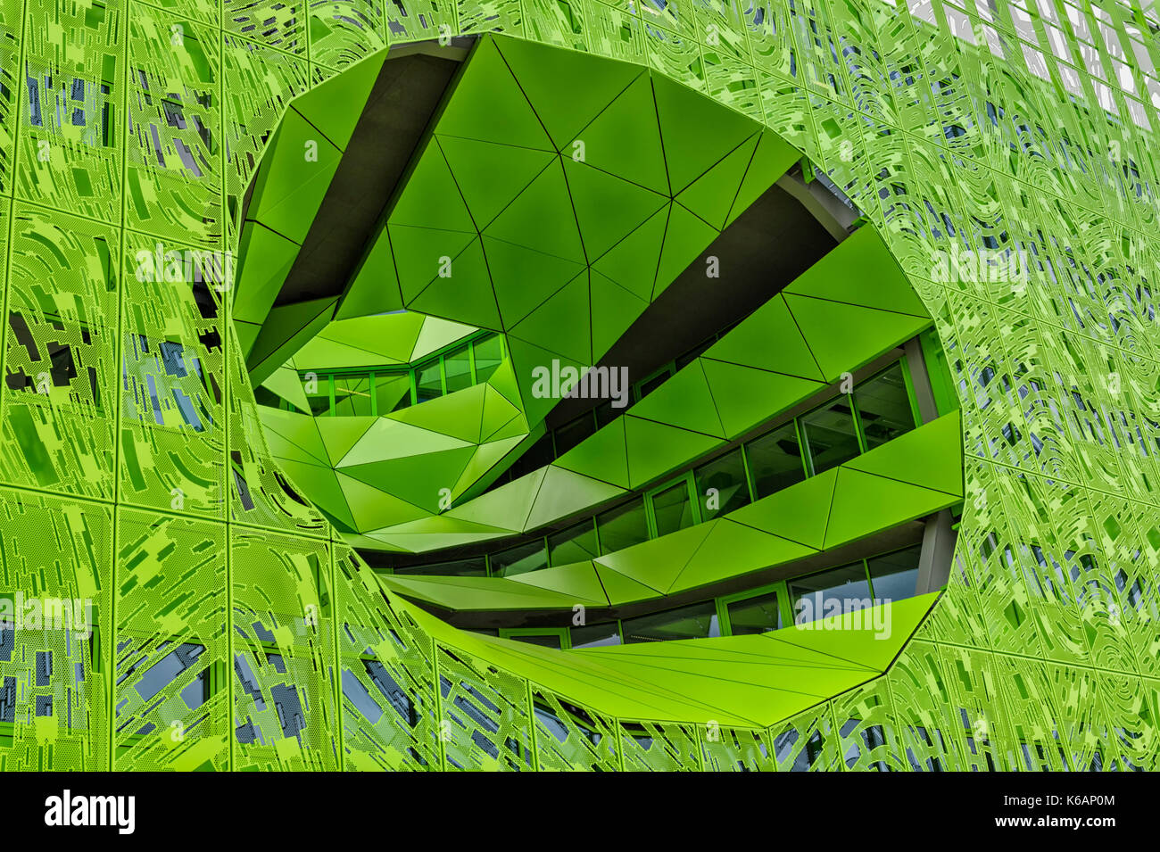 Green Cube, Headquarters of television channel Euronews, La Confluence ...