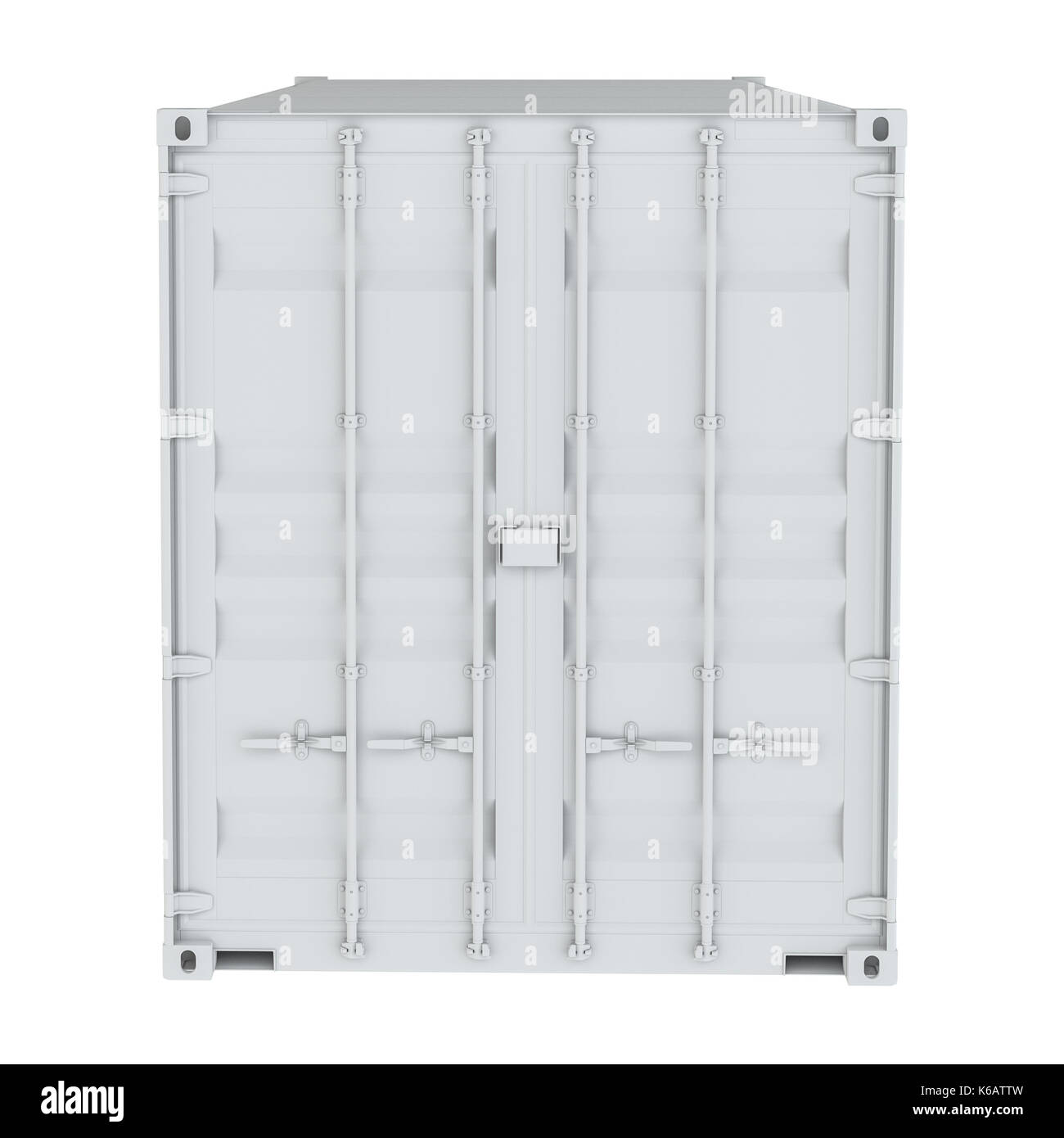 White cargo container Stock Photo - Alamy