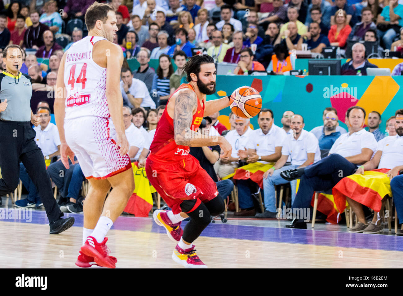 September 5, 2017: Ricky Rubio #9 (ESP) during the FIBA Eurobasket 2017 ...