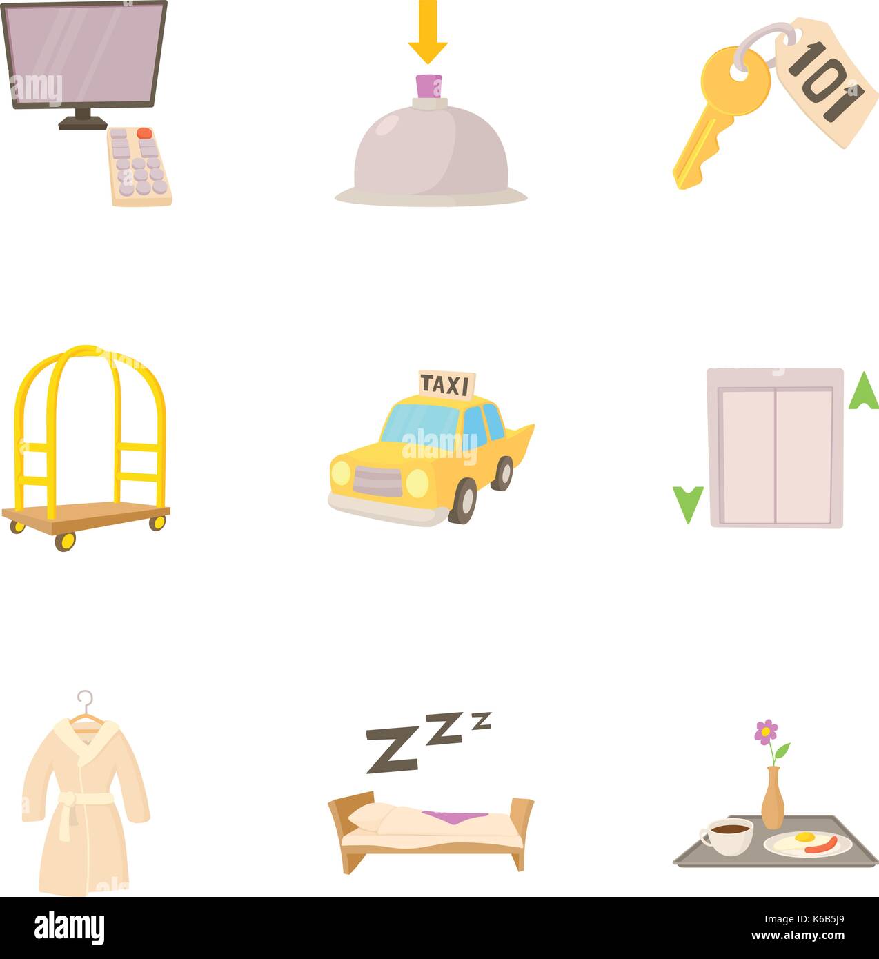 Resort staff hospitality Stock Vector Images - Alamy