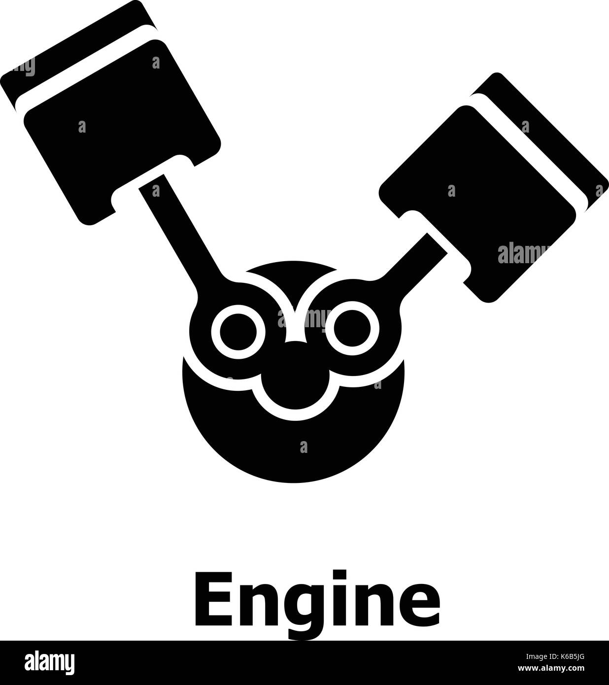 Engine icon, simple black style Stock Vector Image & Art - Alamy