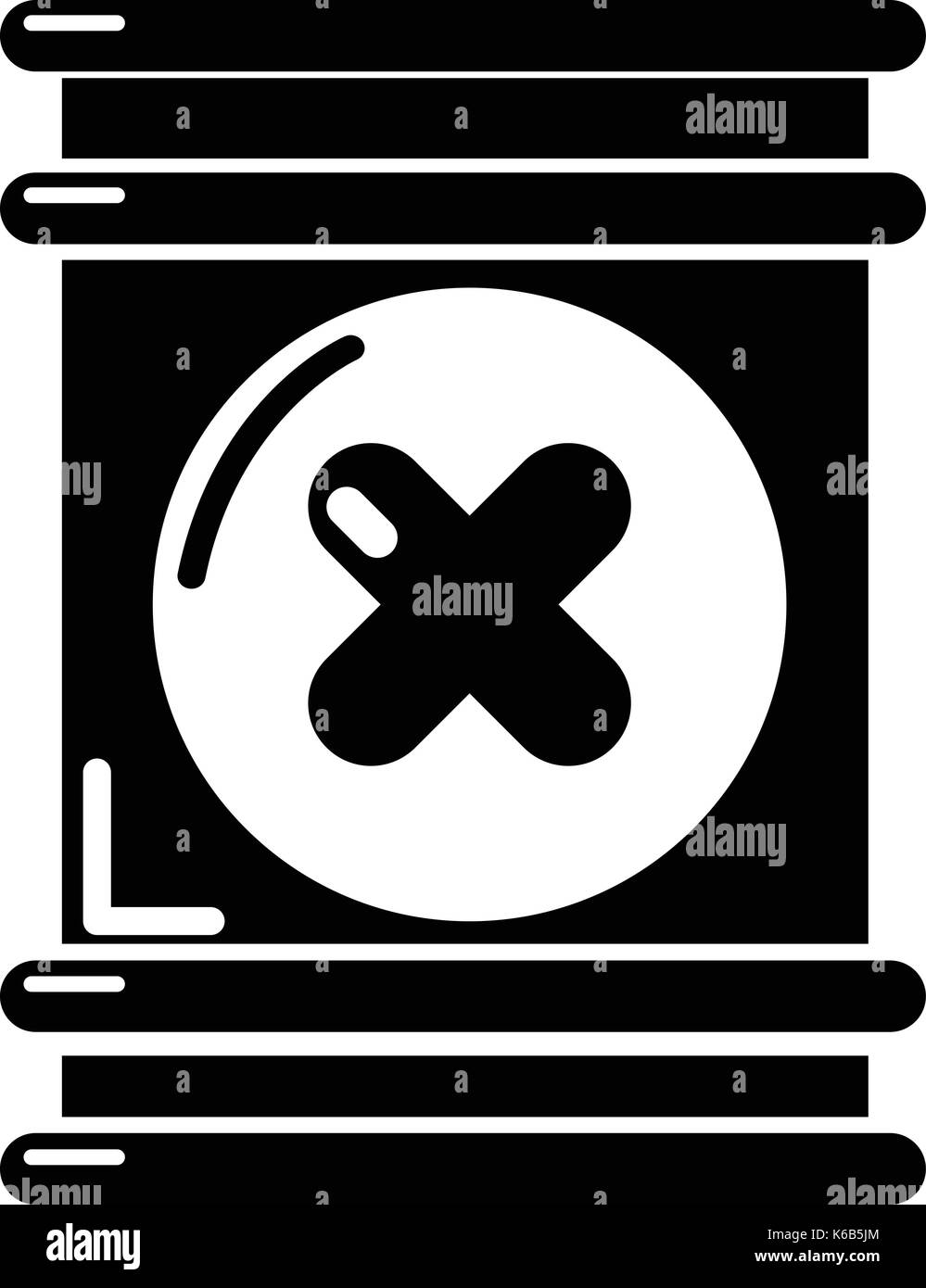 Toxic waste container icon, simple style Stock Vector Image & Art - Alamy