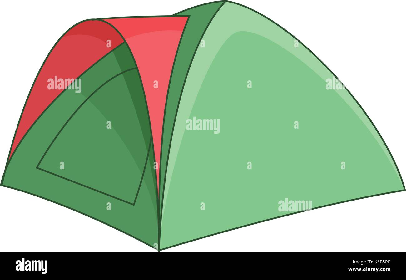 Green tent icon, cartoon style Stock Vector Image & Art - Alamy