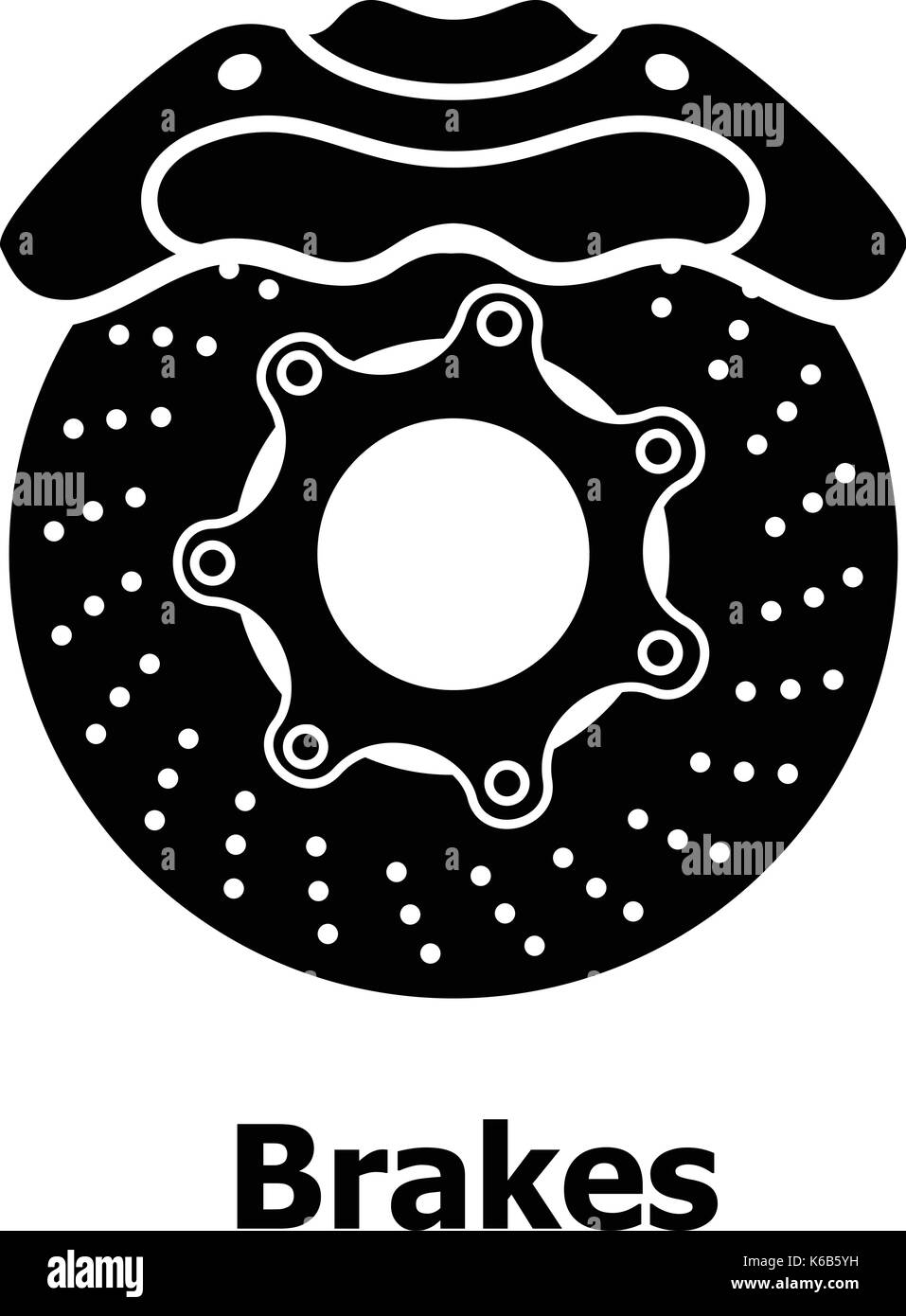 Brakes icon, simple black style Stock Vector Image & Art - Alamy