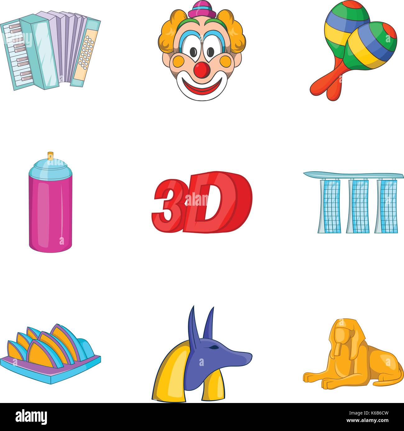 Pleasure icons set, cartoon style Stock Vector Image & Art - Alamy