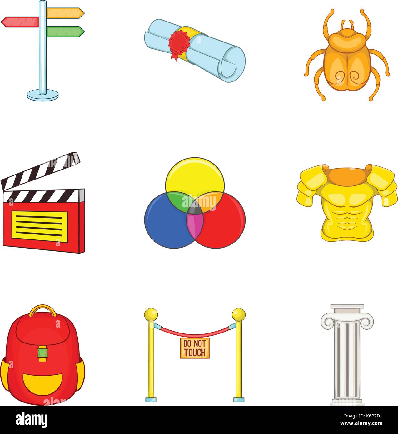 Costume icons set, cartoon style Stock Vector Image & Art - Alamy